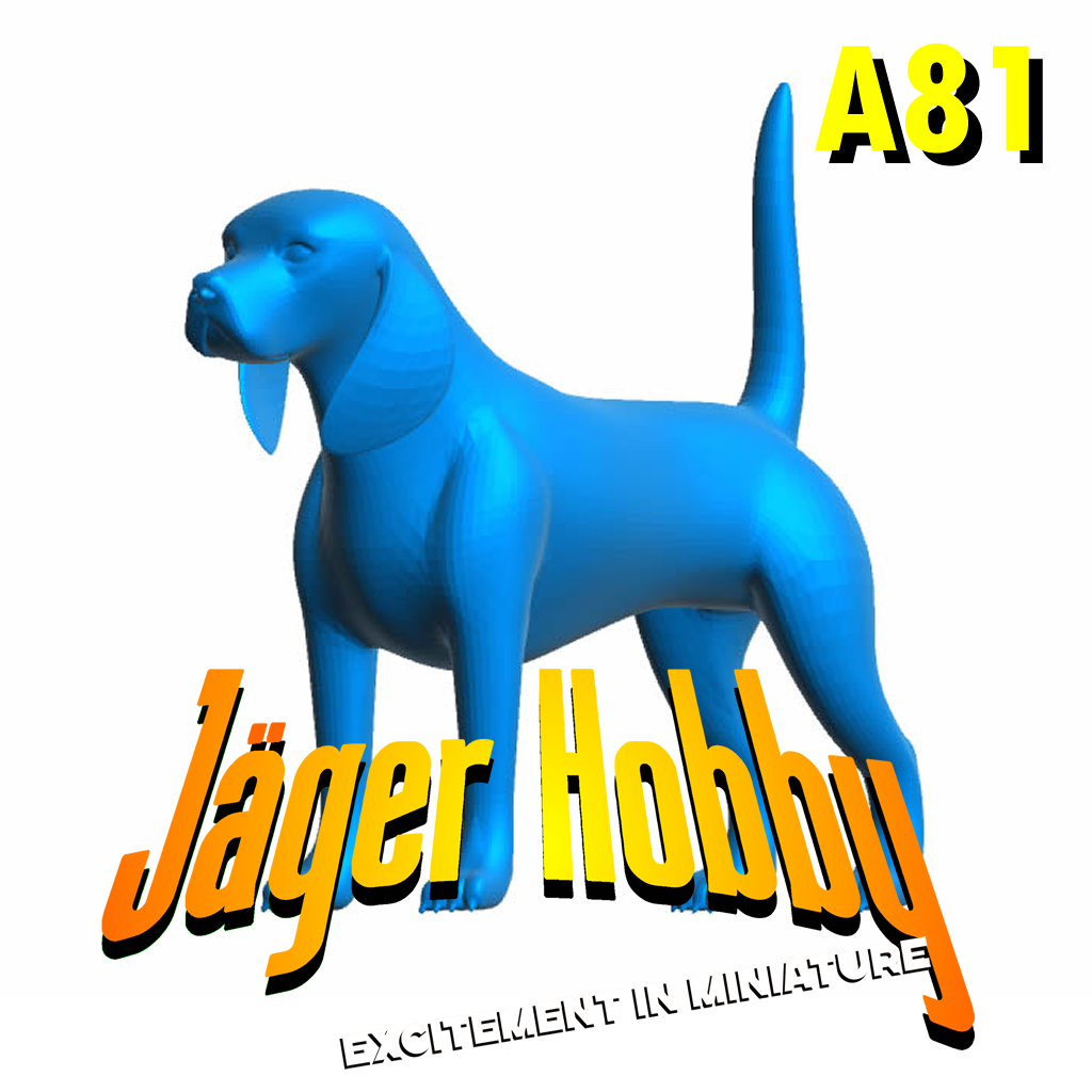 A81 – Scale Model Beagle Dog Figure – Multiple Scales Available – Jager ...