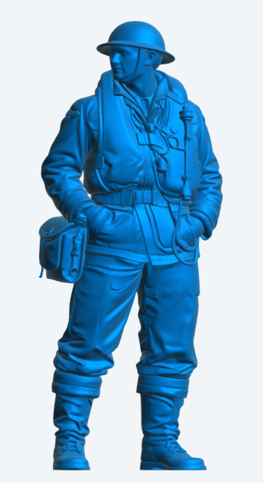 N28 ASRL WWII RAF Rescue Crewman Figure – Life Jacket and Brodie Helme ...