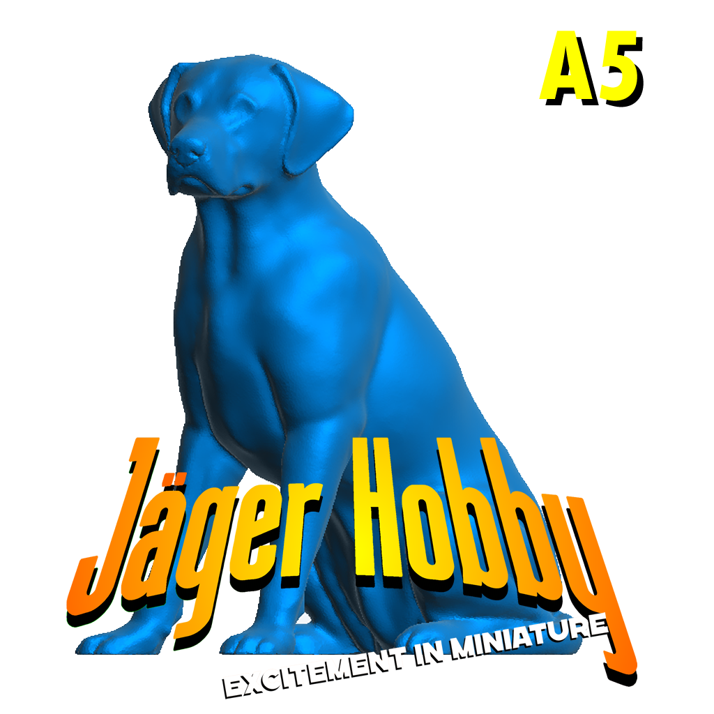 A5 Scale Model dog Labrador Figure | Jager Hobby