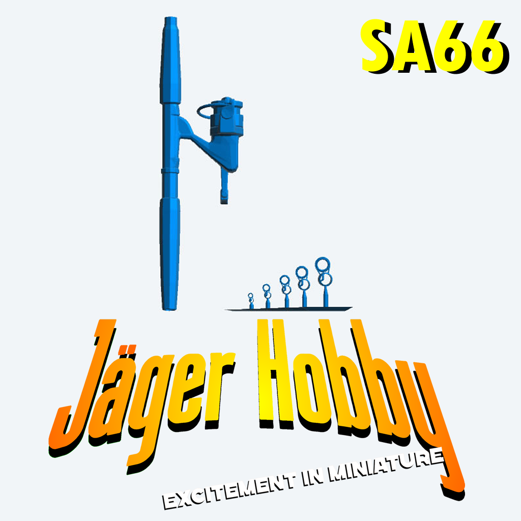SA66 – Scale Model Detail: Fishing Rod Handle and Fittings – Jager Hobby
