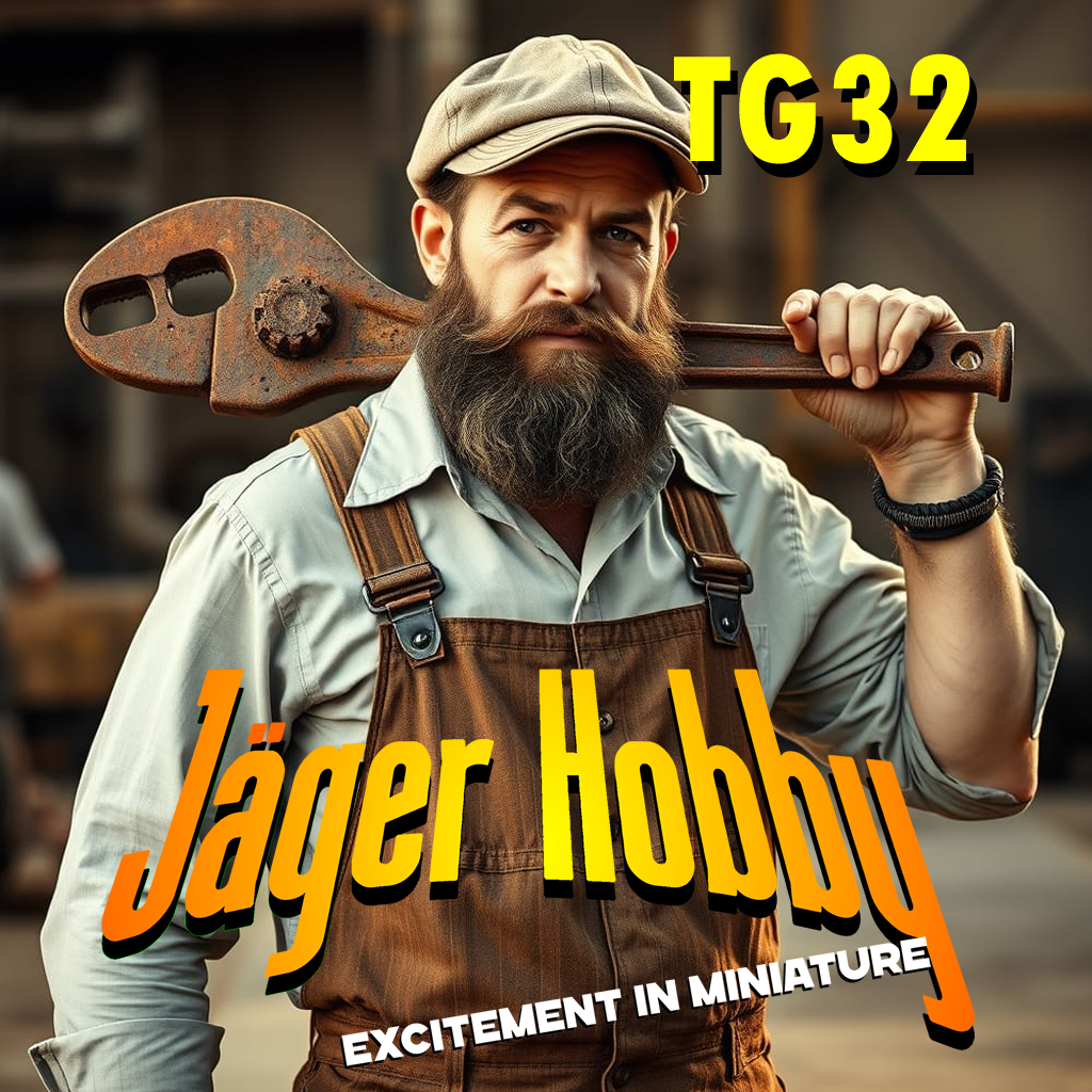 TG32 Classic Engineer – Vintage Workman Holding Pipe Wrench – Jager Hobby